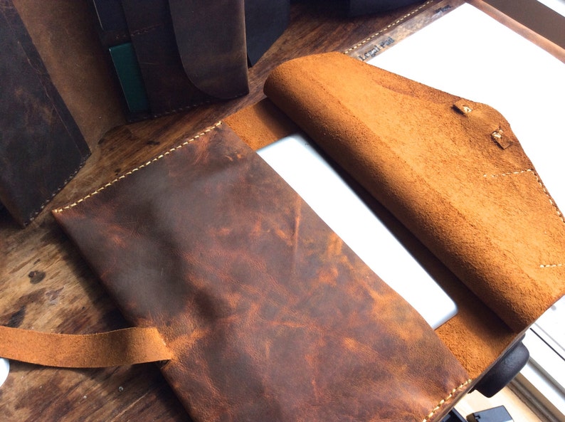 Handmade Ipad Padfolio Custom Rugged Leather Ipad Padfolio | Etsy