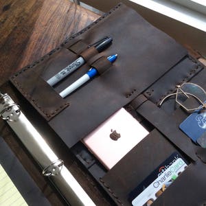 Custom Binders, Business Notebook, Leather Binder Organizer, 3 Ring ...