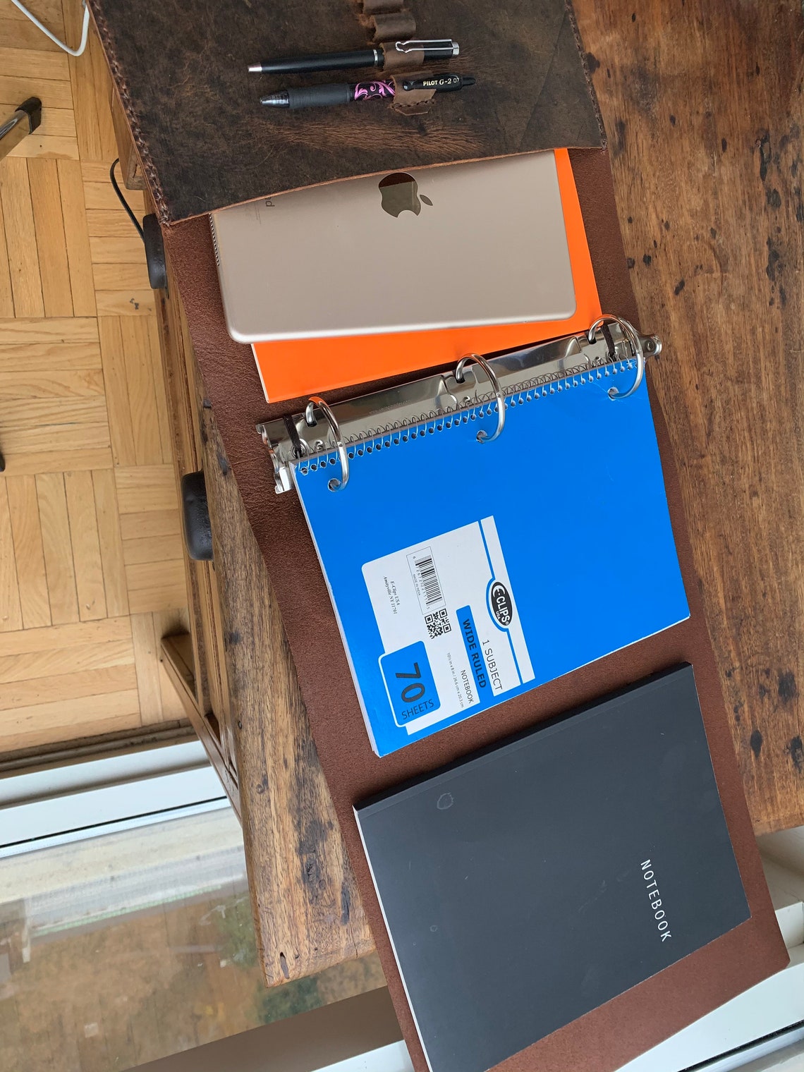 Leather ring binder Binder folder Leather three ring binder | Etsy