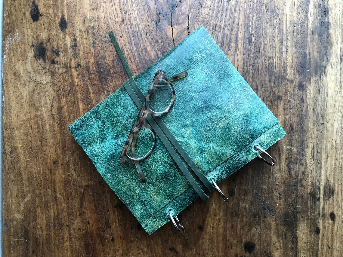 O Ring Notebook / A5 Pocket O Ring Diary / Loose Leaf Leather | Etsy