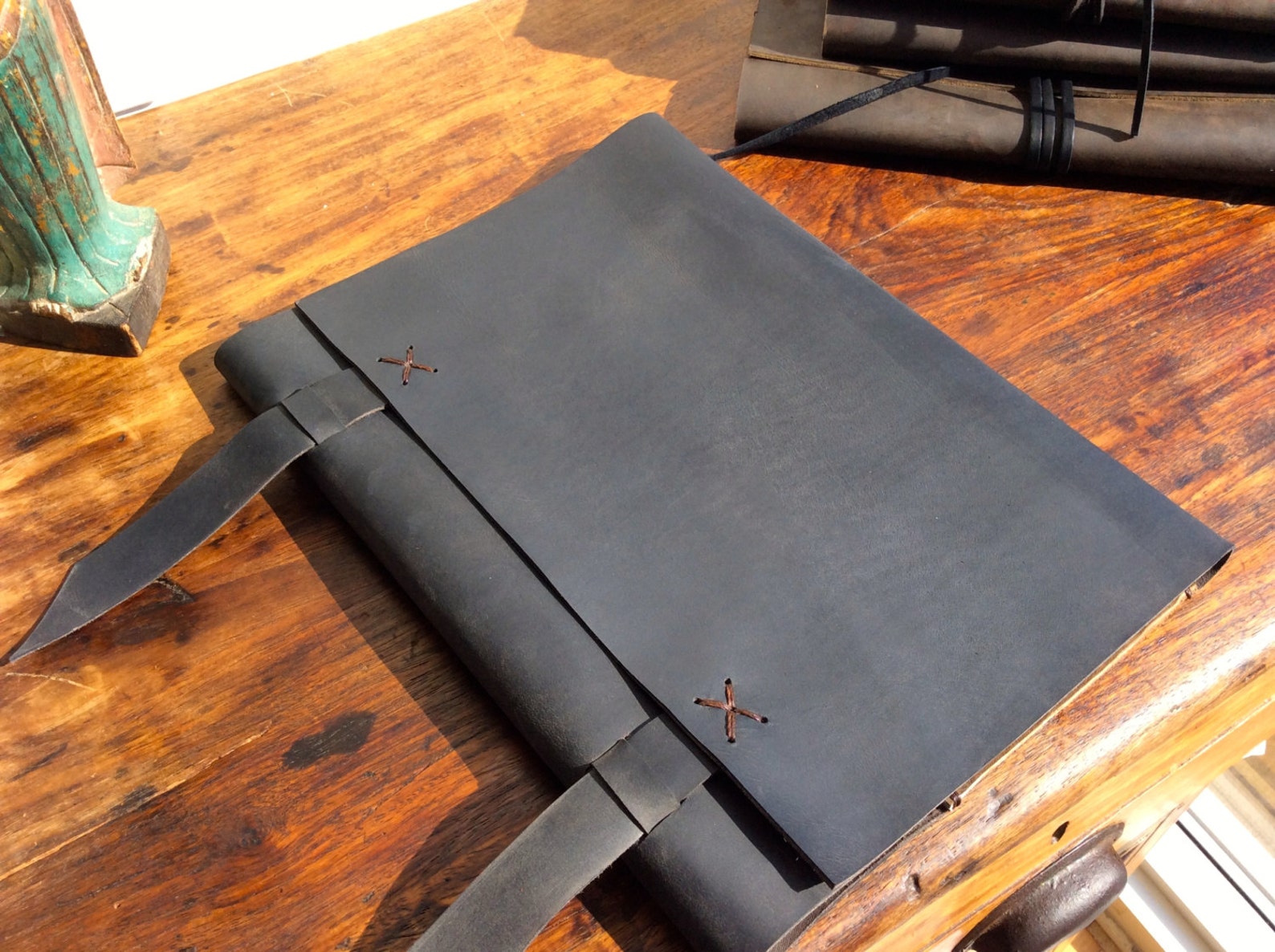 Large Leather Notebook Big Journal Custom Handmade Books - Etsy