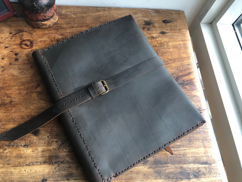 Leather Portfolio Case / Office Portfolios and Organizers / | Etsy