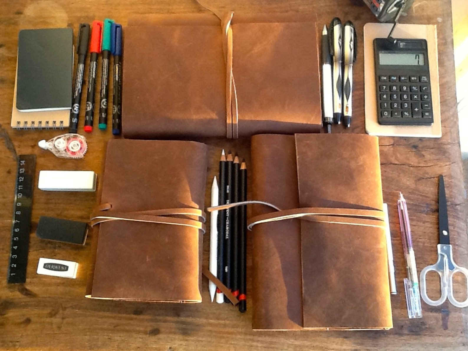 Leather Notebook Journal Large Notebook Leather Writing | Etsy