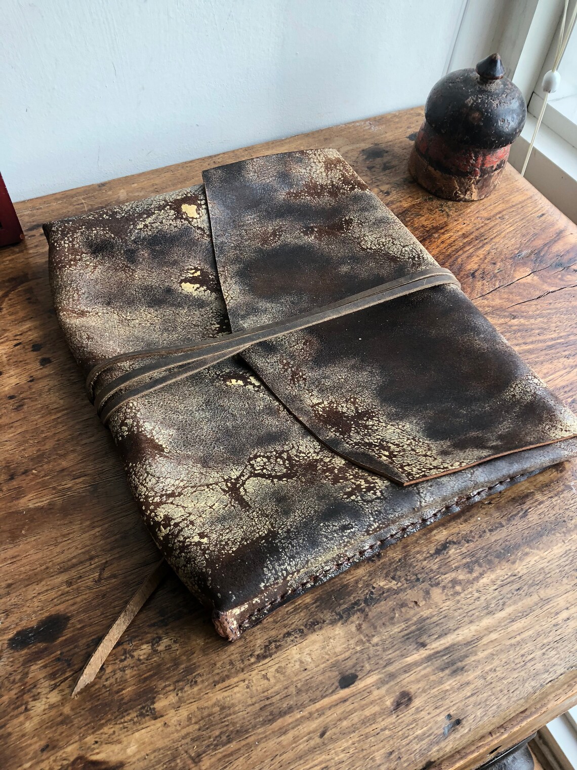 Distressed Laptop Sleeve / Rugged Computer Case / Soft Leather Laptop ...