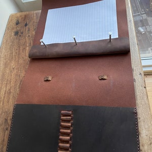 Post Binder 8.5 X 11/ Leather Screw Post Binder/ Handmade Leather Post ...