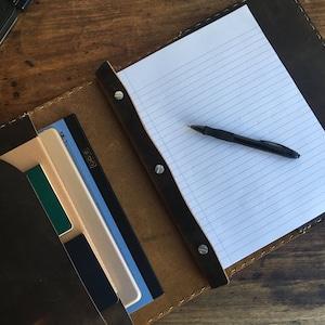Post Binder Portfolio, Pocket Screw Post Notebook, Old School Leather ...