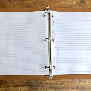 Binder / 8.5 X 11 / Large Notebook Binder / Simple Minimalist Leather ...