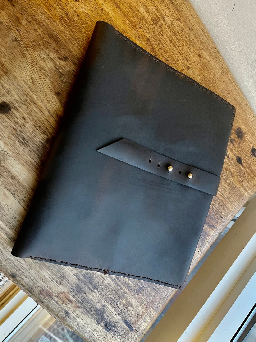 Handmade Leather Legal Pad Portfolio, Document Holder - New York Made ...