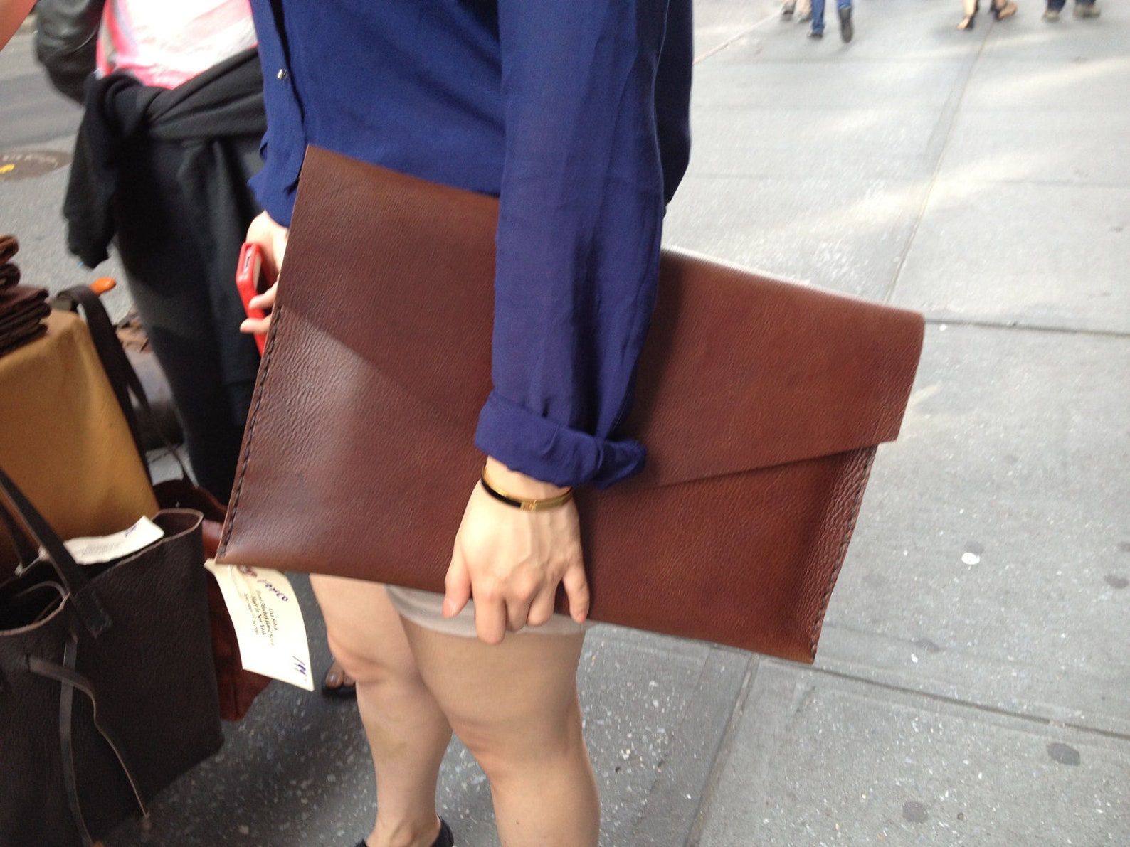 Legal folder Large leather clutch Leather document envelope | Etsy México