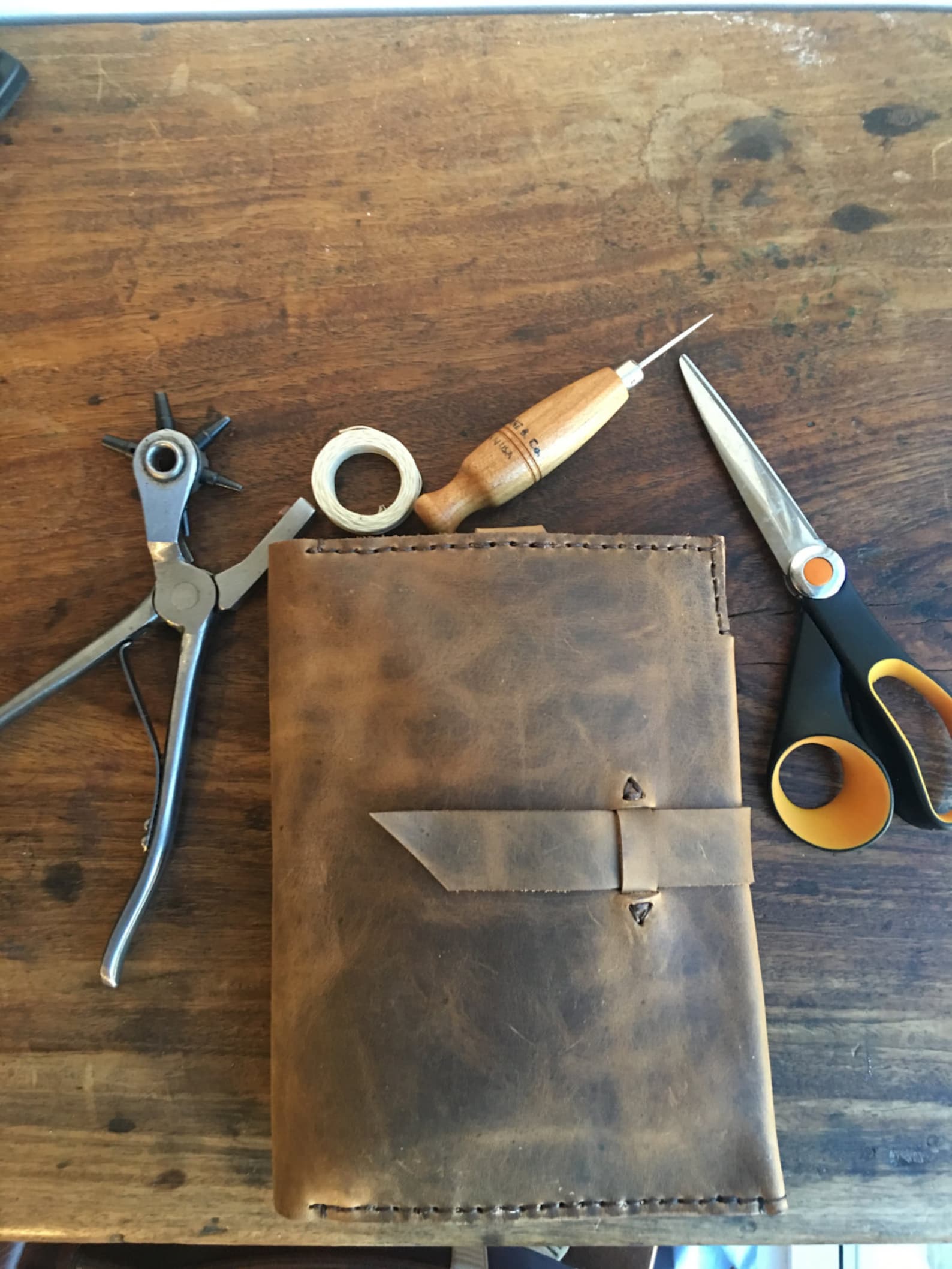 Leather mini padfolio, Small portfolio, Mini iPad folio, Cool iPad ...
