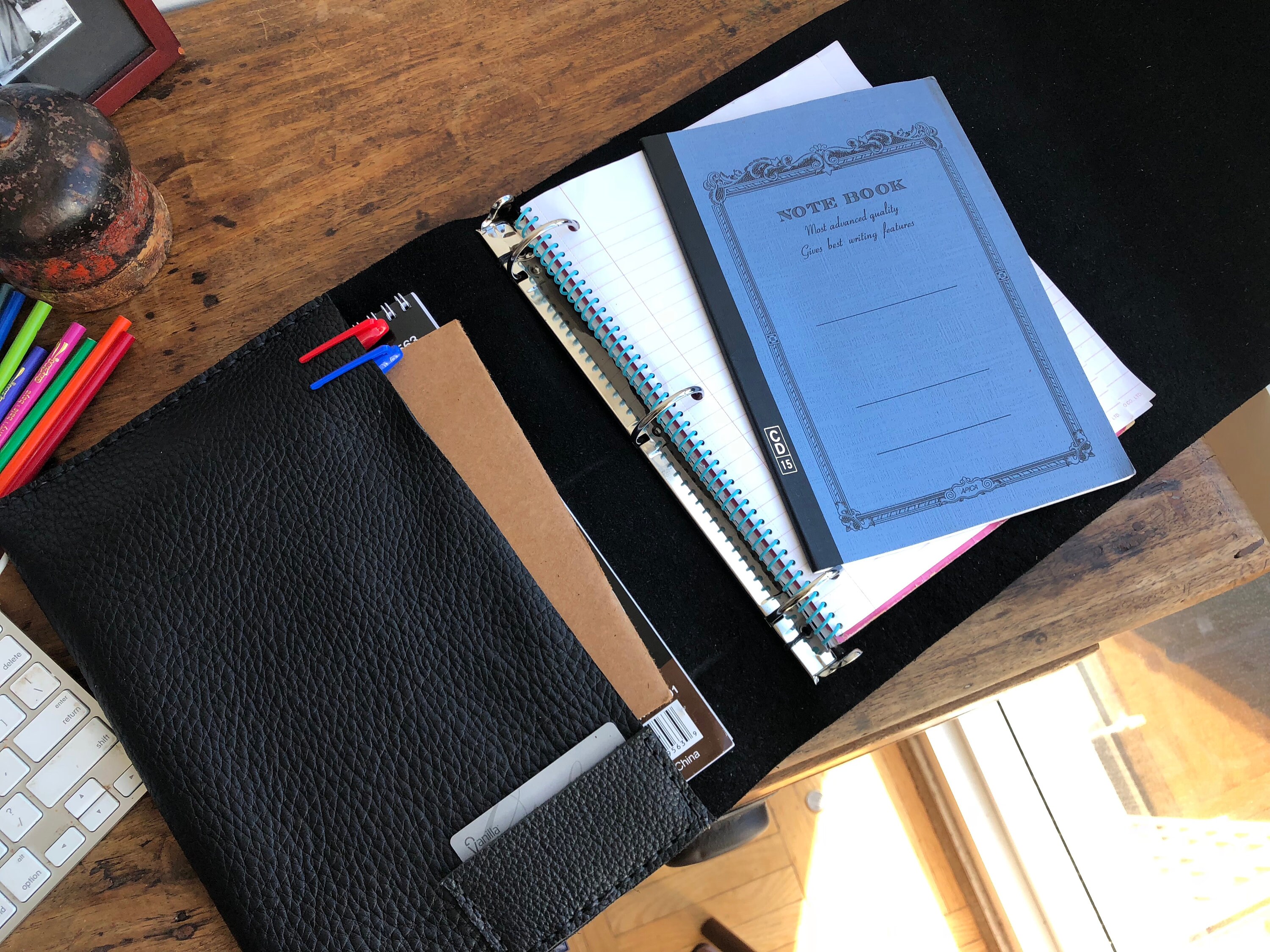 3 Ring Notebook Minimalist Binder Portfolio Leather Ring Etsy