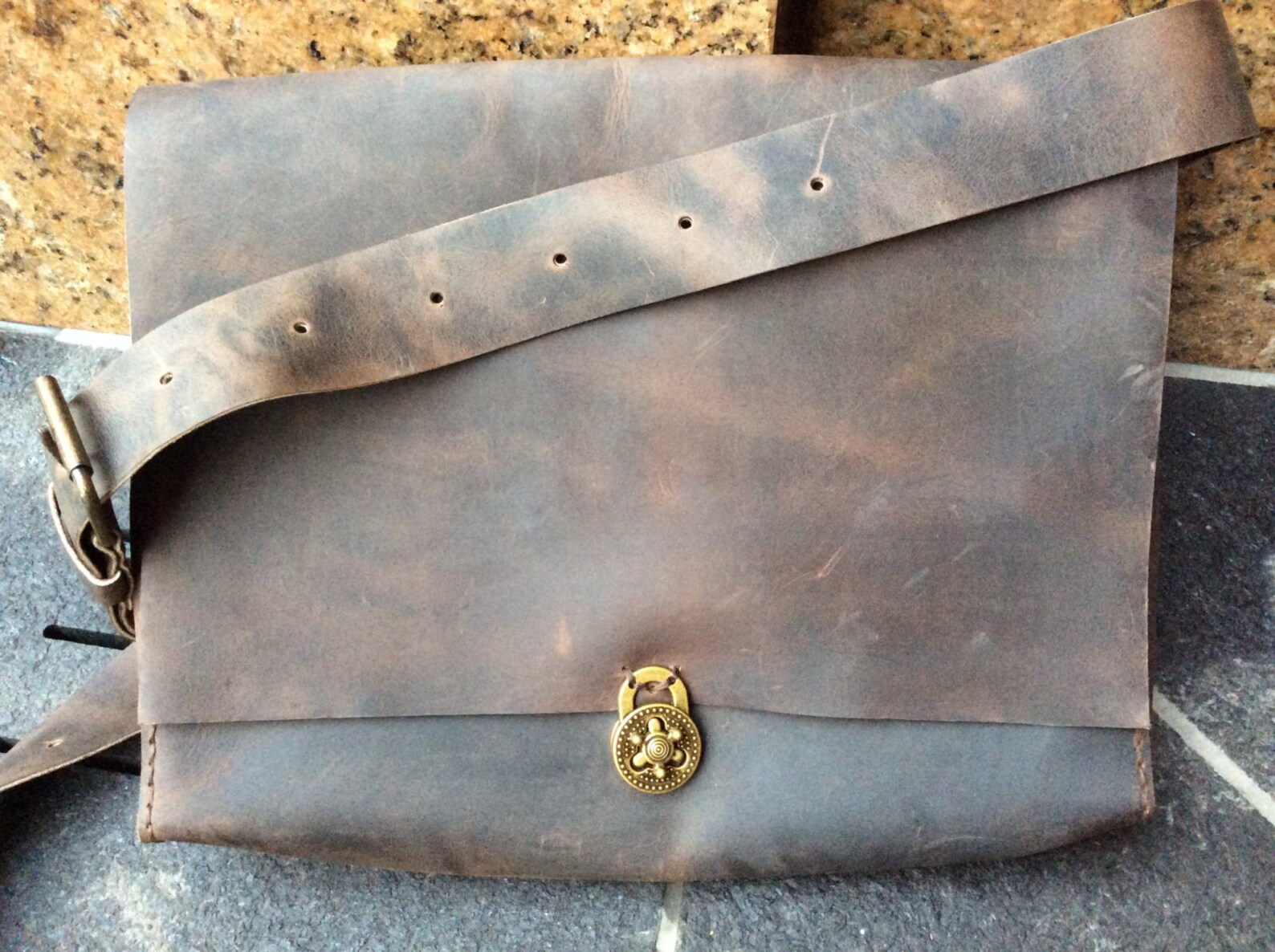 Leather Laptop Briefcase Laptop Computer Case Zipper Pocket - Etsy