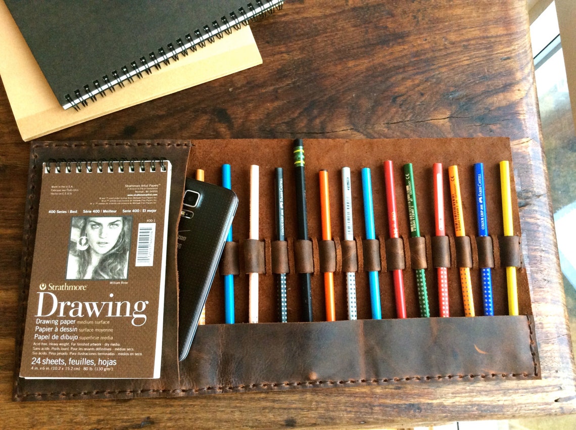 Drawing Sketchbook Refillable Leather Sketchpad Drawing - Etsy