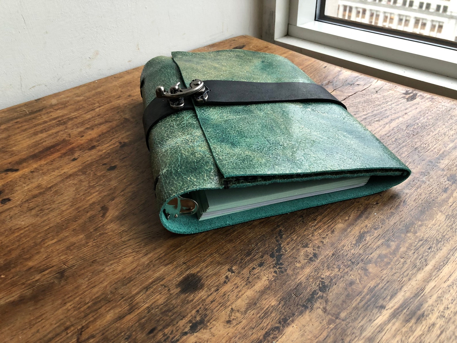 Leather Binder Journal/ Small Binder Planner / A5 Portfolio Case ...