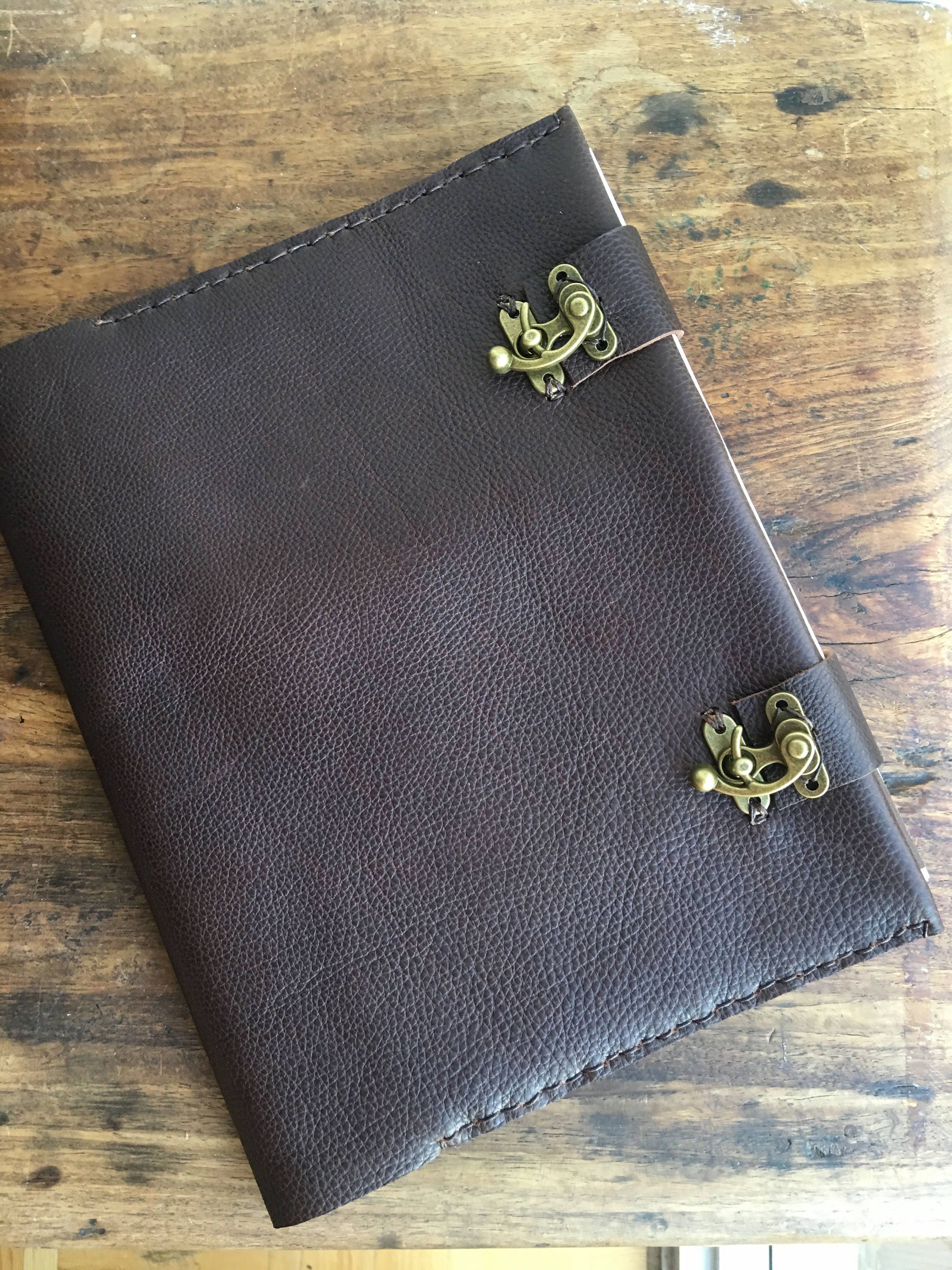 Leather notepad holder Portfolio notebook Notepad cover | Etsy