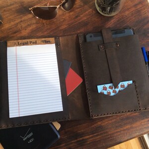 Left Handed Portfolio Leather, Junior Legal Pad, A5 Notepad, Left ...