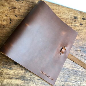 Binder / 8.5 X 11 / Large Notebook Binder / Simple Minimalist Leather ...