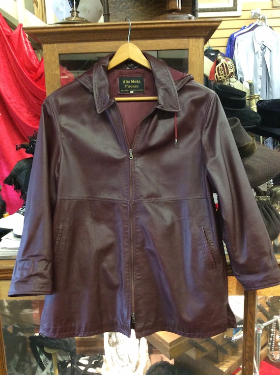 Men's king-sized Italian leather coat by Alta Moda Fi… - Gem