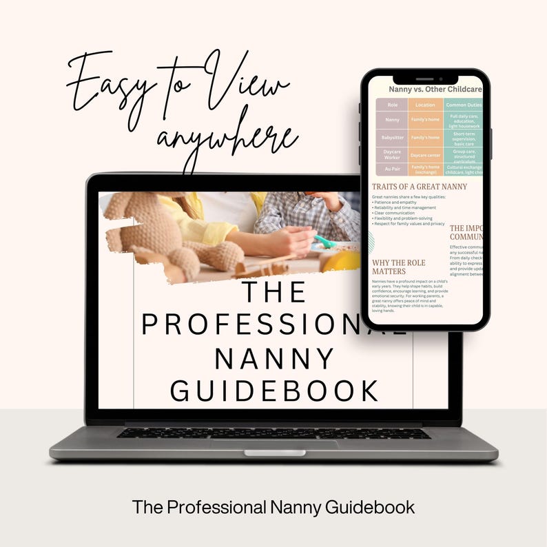 Nanny Guidebook: Nanny Contract, Agreement & Caregiver Checklist E-book ...