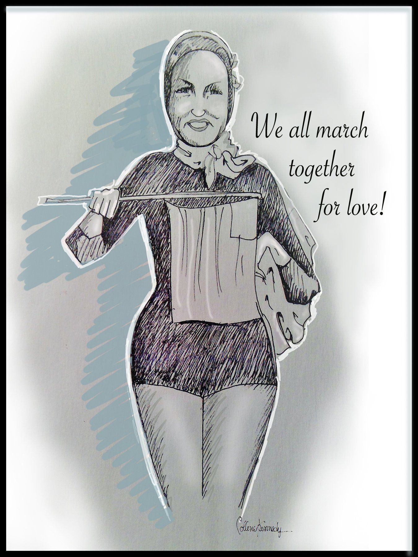 Little Edie FRAMED 6x8 estampado Little Edie Beale Original | Etsy España