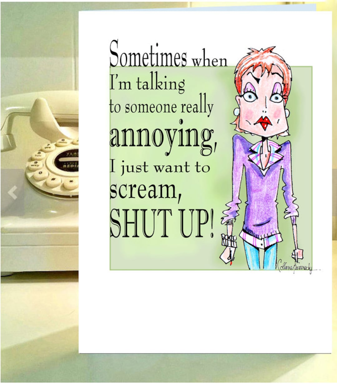 Funny Woman Birthday Cards, Funny, Birthday Card, Women Humor Cards ...