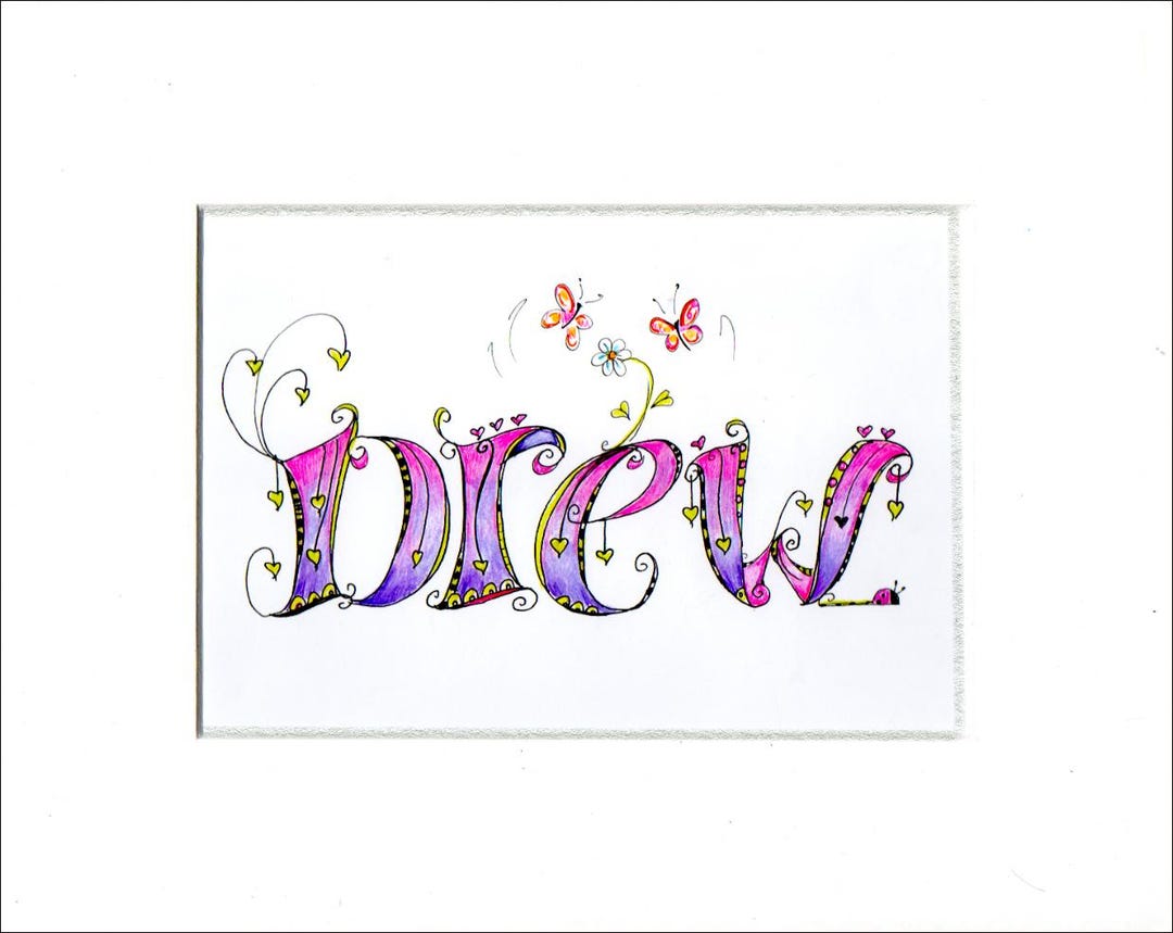 Name Art, Personalized Name Art, Made to Order, Colorful Name Art ...