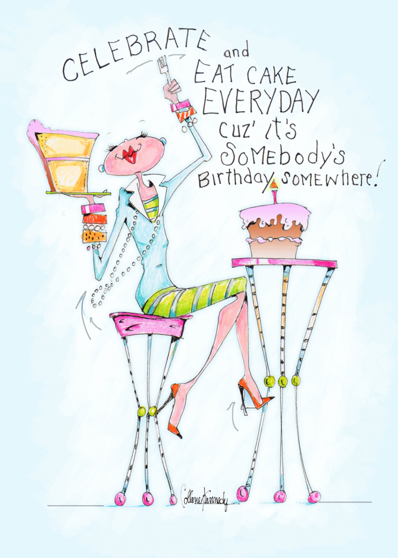 Tarjetas de cumpleaños divertidas para mujeres, humor de mujeres ...