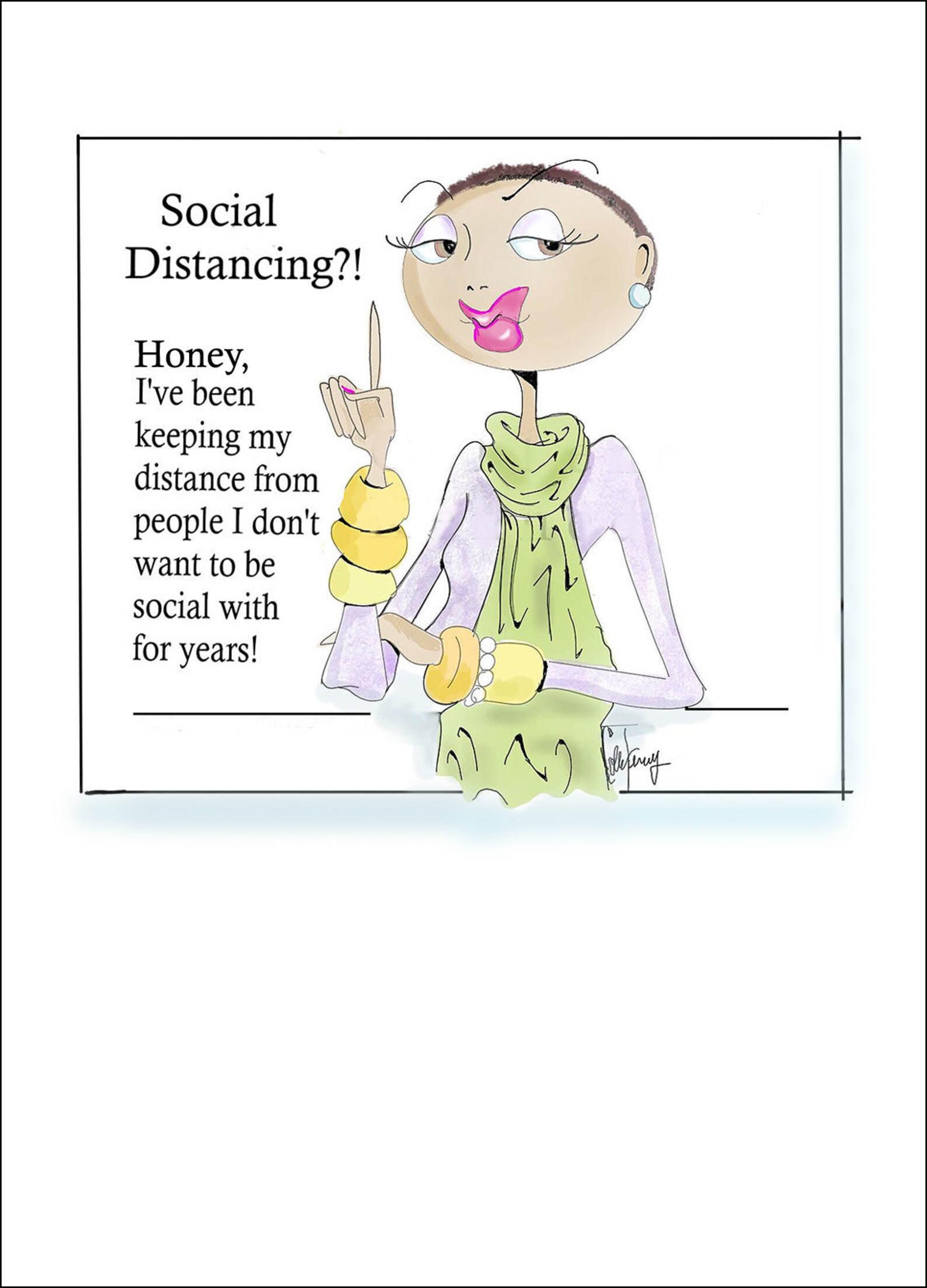 African American Social Distancing Cards African American | Etsy