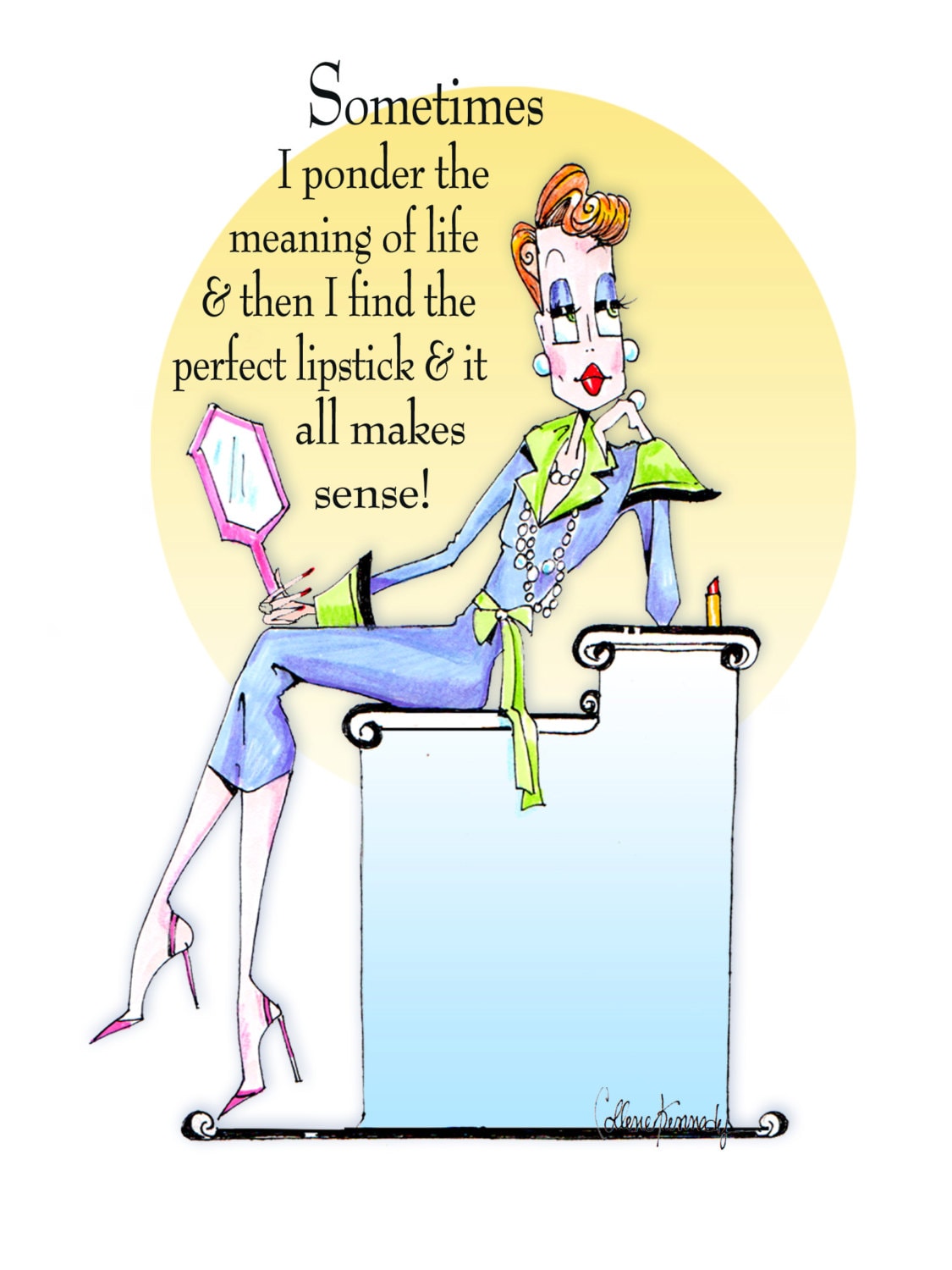 Funny Women Cards Funny Women Greetings Funny Birthday for | Etsy