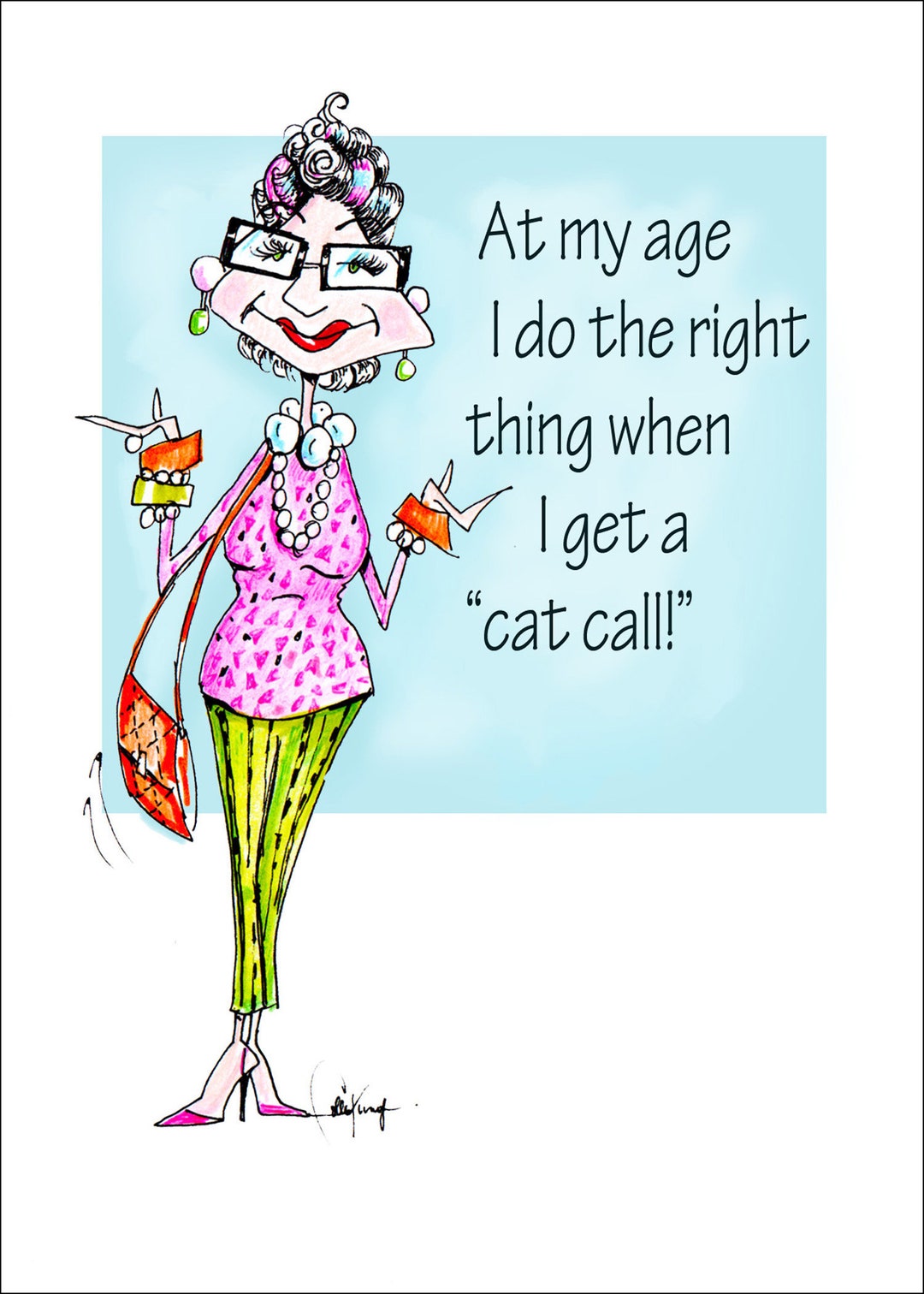 Funny Woman Birthday Card, Age Humor for Friend, Snarky Humor, Funny ...