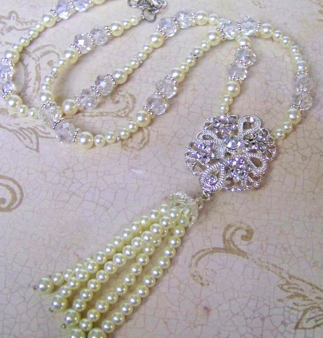 Art Deco Necklace, Great Gatsby Jewelry, 1920s Necklace, Gatsby ...