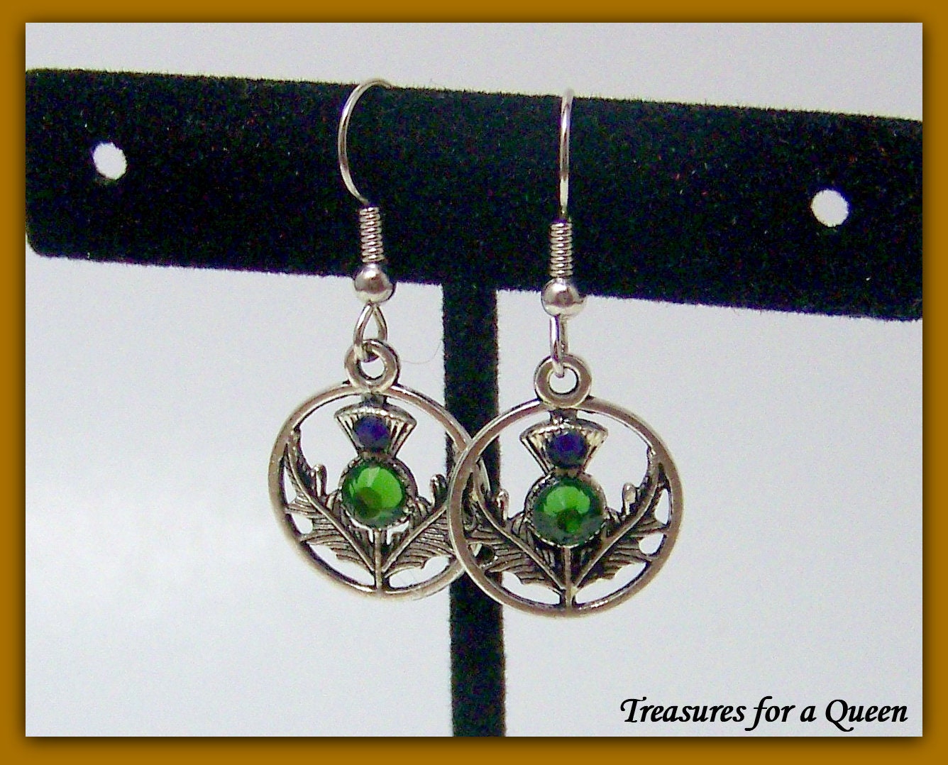 Celtic Earrings - Scottish Thistle - Scottish Jewelry, Celtic Jewelry ...