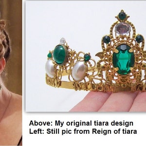 Medieval Tudor Tiara - Handmade Reign Catherine De' Medici Wire Wrapped ...