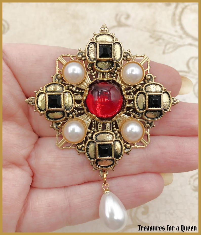 Historical Replica Brooch - King Henry VIII Portrait Hat Pin Tudor ...