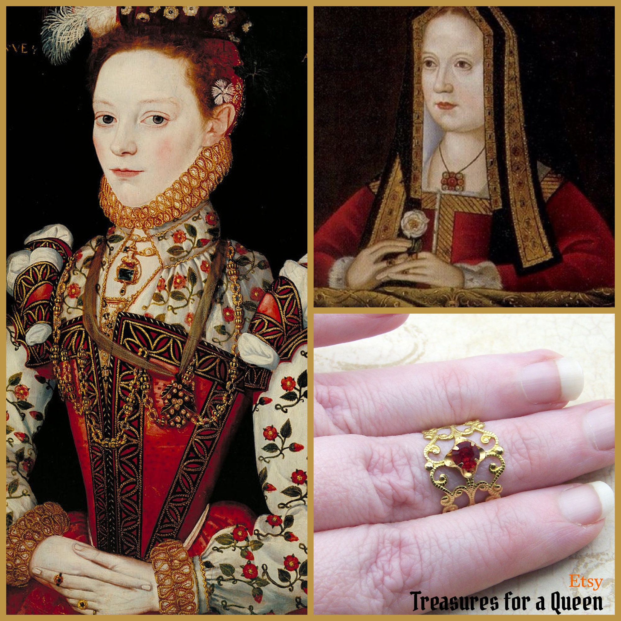 Tudor Ring Historical Reproduction Medieval Ring Tudor - Etsy UK