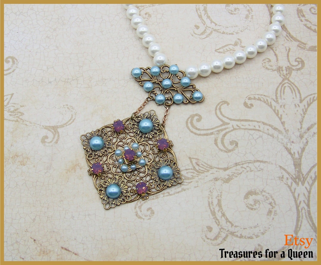 Medieval Tudor Renaissance Necklace Catherine of Aragon Spanish ...