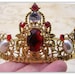 Medieval Tudor Tiara - Handmade Reign Catherine De' Medici Wire Wrapped ...