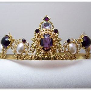 Medieval Tudor Tiara - Handmade Reign Catherine De' Medici Wire Wrapped ...