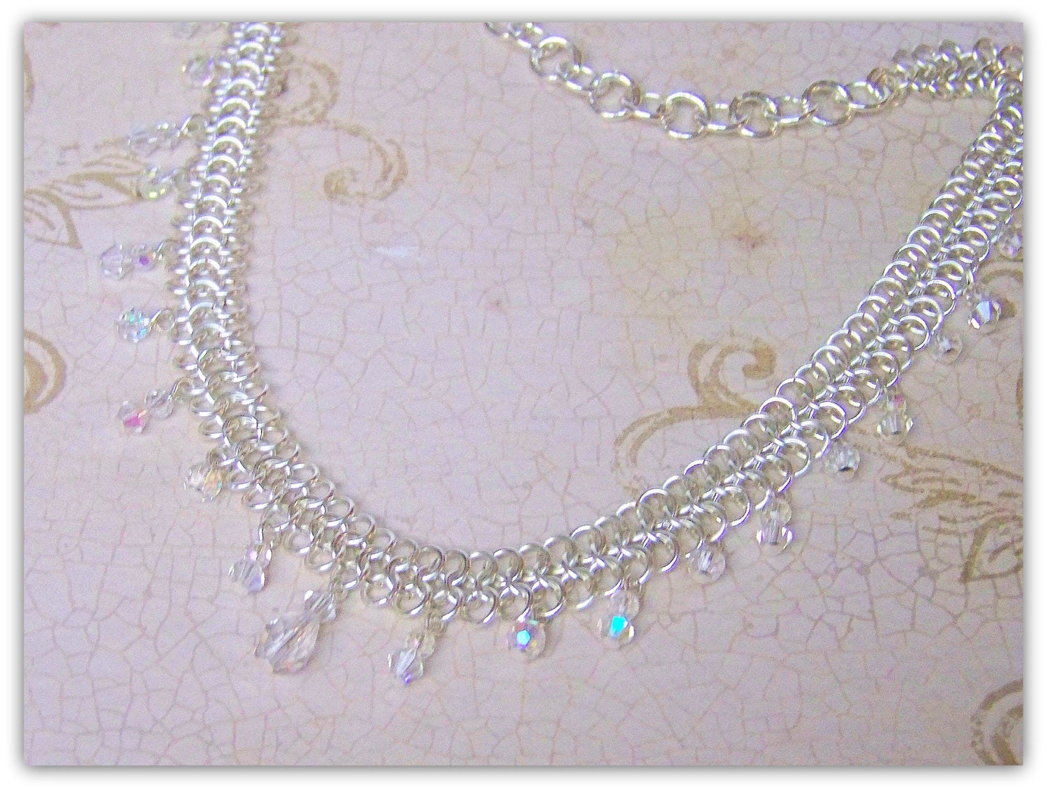 Medieval Necklace Chainmail Necklace Once Upon a Time | Etsy