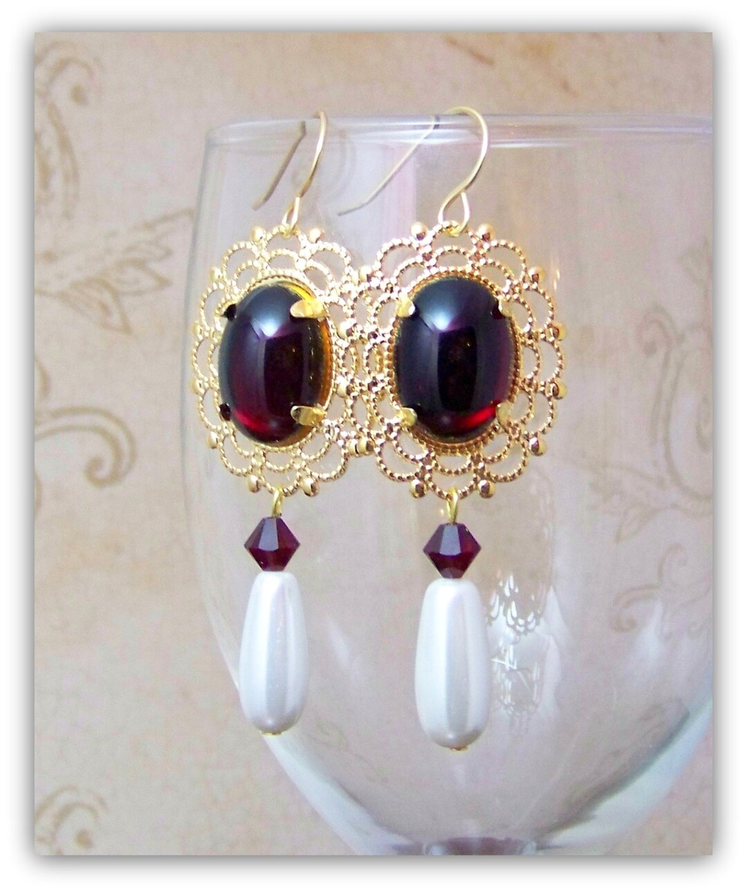 Medieval Earrings - Renaissance Earrings - Medieval Jewelry - Tudor ...
