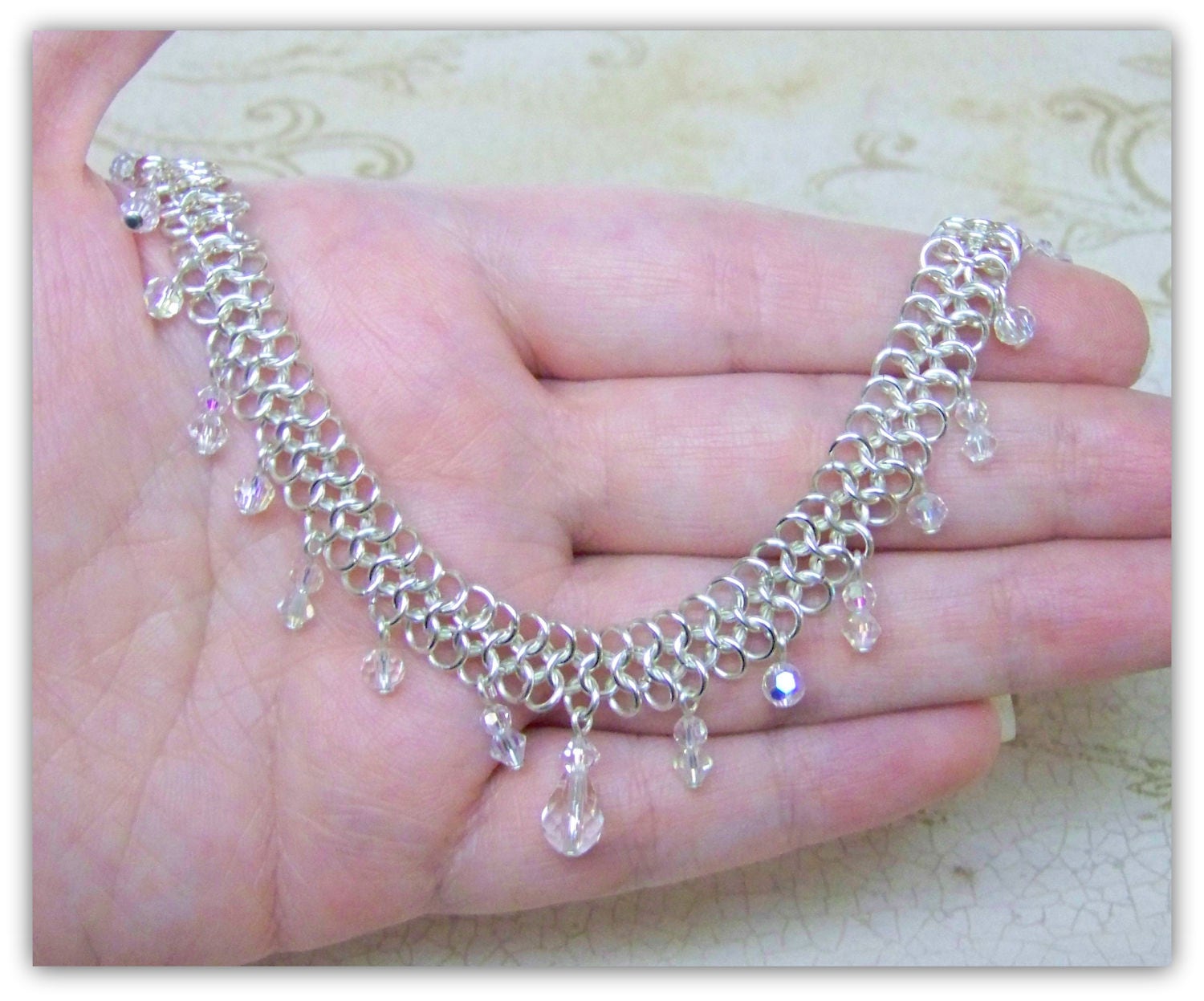 Medieval Necklace Chainmail Necklace Once Upon a Time | Etsy