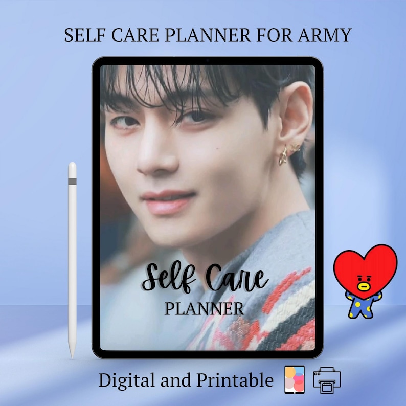 BTS ARMY Self-care Planner: Kpop Theme Digital Wellness Journal (PDF ...