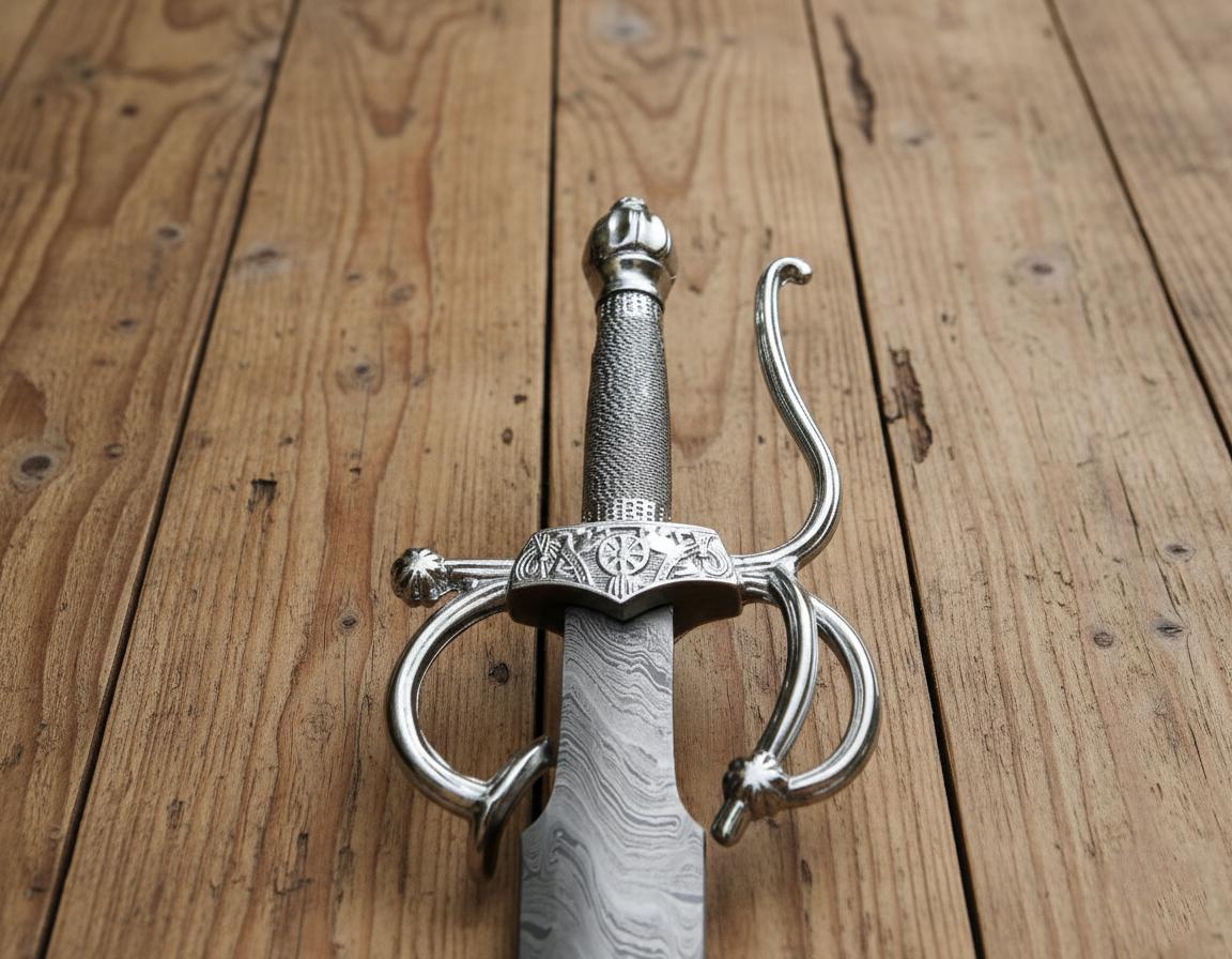 Hand Forged Damascus Medieval Sword With Pouch Double Edge Sword ...