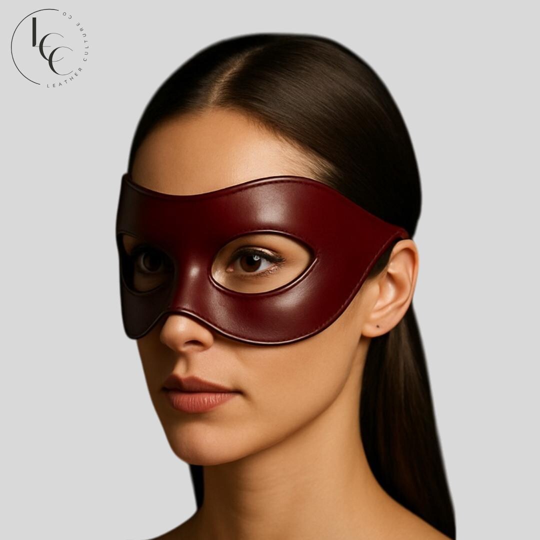 Masquerade Mask Leather | Real Leather | Handmade Venetian Ball Costume ...