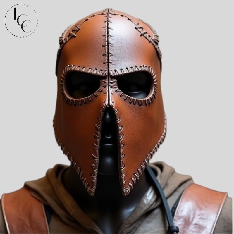 Leather Hand Made Mask - Etsy UK