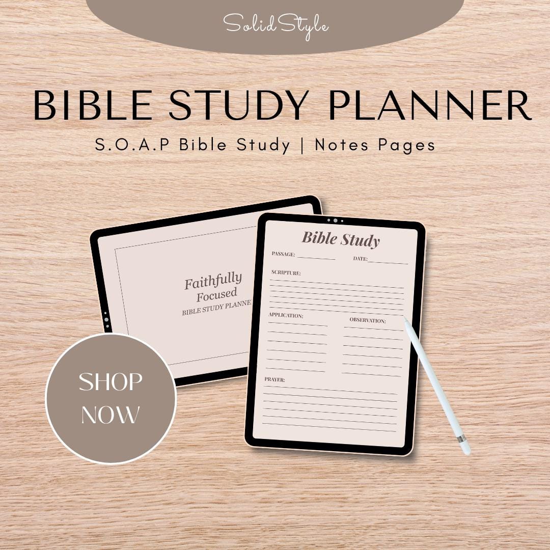 Digital Bible Study Planner for iPad – Christian Goodnotes Journal ...
