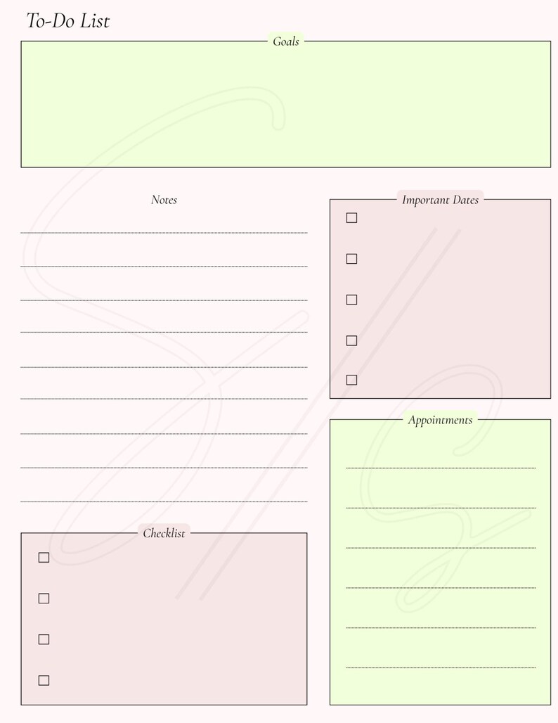 Minimalist To-do List Printable | Daily Task Planner PDF | Aesthetic ...