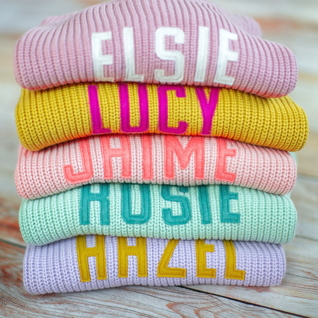 Baby Name Sweater Custom Baby Sweater Embroidered Baby Sweater Toddler Baby Name Sweater Custom Baby Sweater Embroidered Baby Sweater Toddler