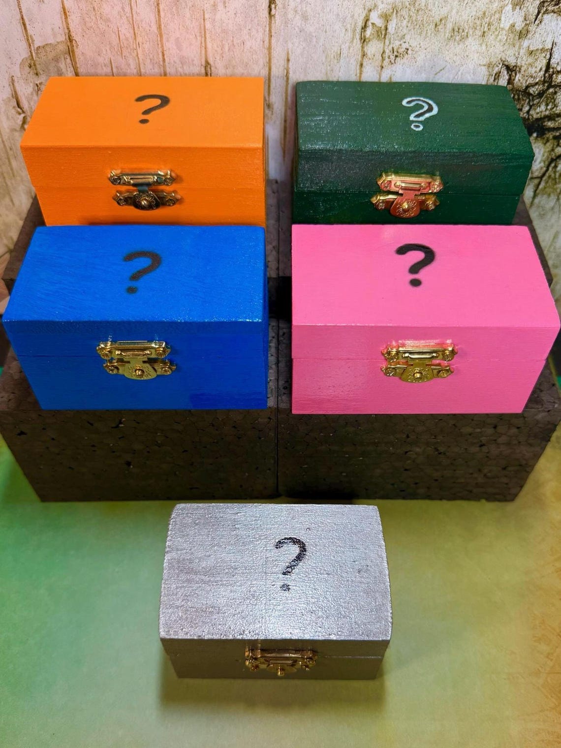 Hand-painted Mystery Box, Surprise Gift, Trinket Stash Box - Etsy