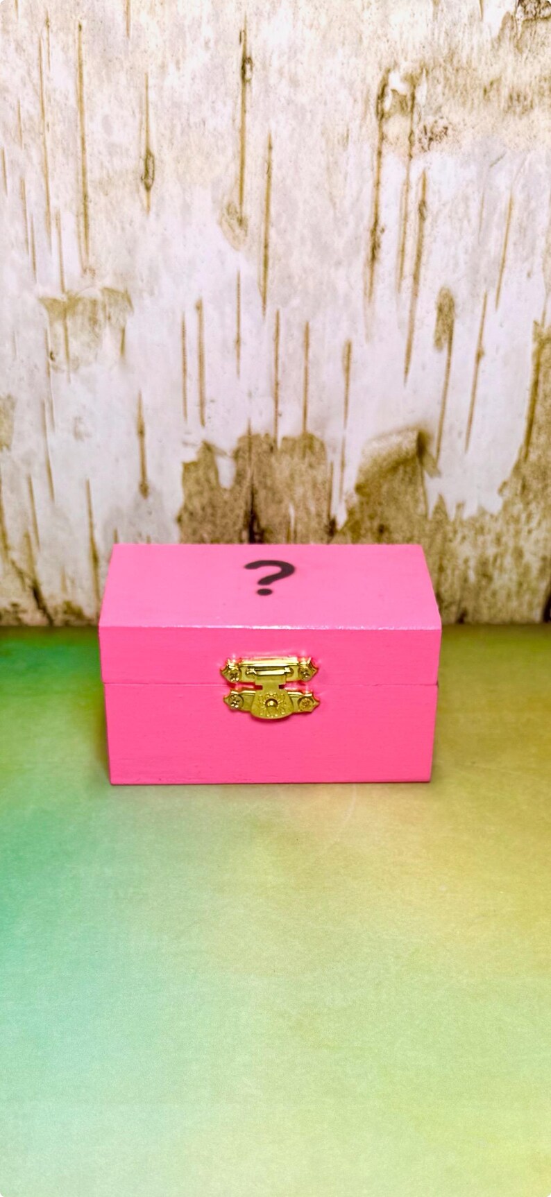 Hand-painted Mystery Box, Surprise Gift, Trinket Stash Box - Etsy